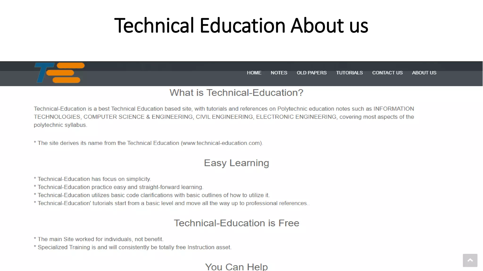 Technical education | PPTX