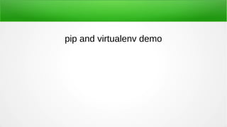 Welcome to the Cheese Shop: setuptools, virtualenv and PyPUG | PPT