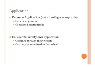 Welcome To The College Process! | PDF