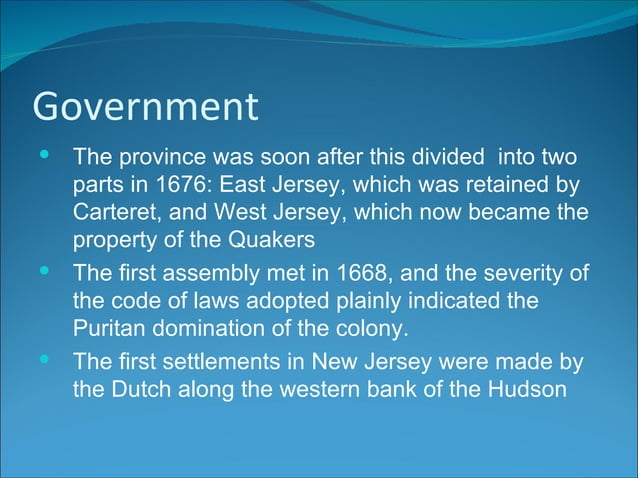 Welcome to the colony of new jersey | PPT