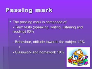 Welcome to the english class | PPT