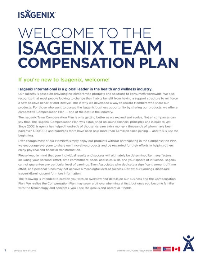 Welcome to the Isagenix Compensation Plan | PDF