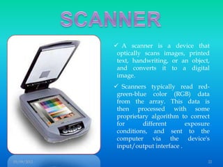 Welcome to the presentation of input & output | PPT