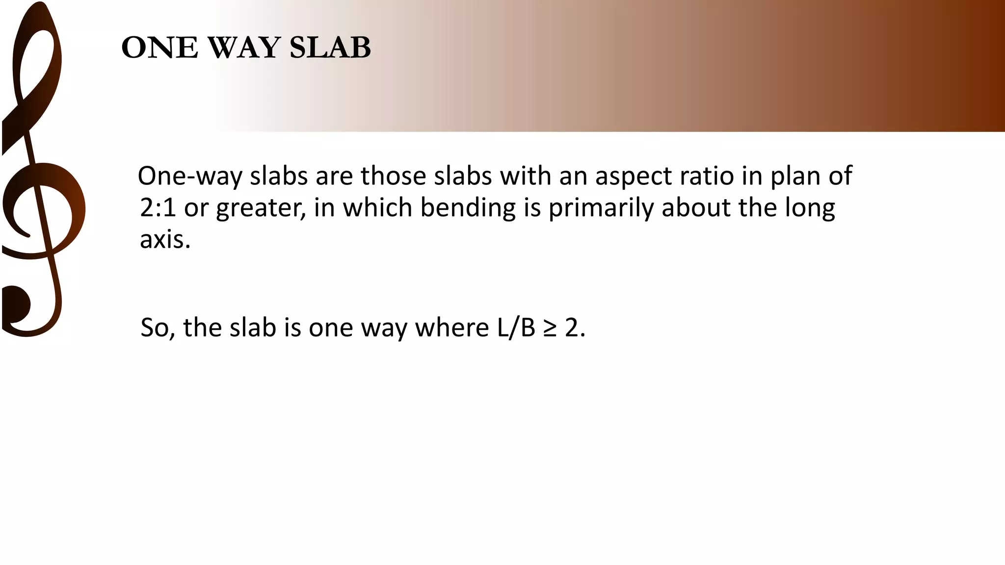 ONE WAY SLAB DESIGN | PPTX