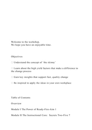 Welcome to the workshop. We hope you have an enj.docx