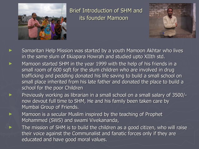 Welcome To The World Of Samaritan Help Mission | PPT