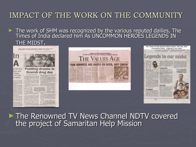 Welcome To The World Of Samaritan Help Mission | PPT