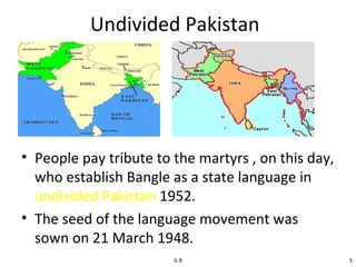 21st February,Language movement,Shaheed Dibosh,February 21 as ...