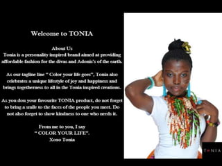Welcome To Tonia | PPSX