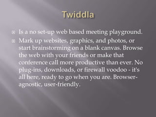 Welcome to twiddla | PPTX