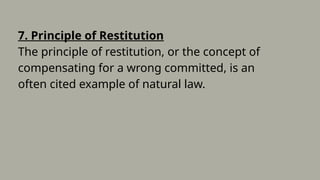 WELCOME TO VALUES CLASS, Natural law and its | PPT