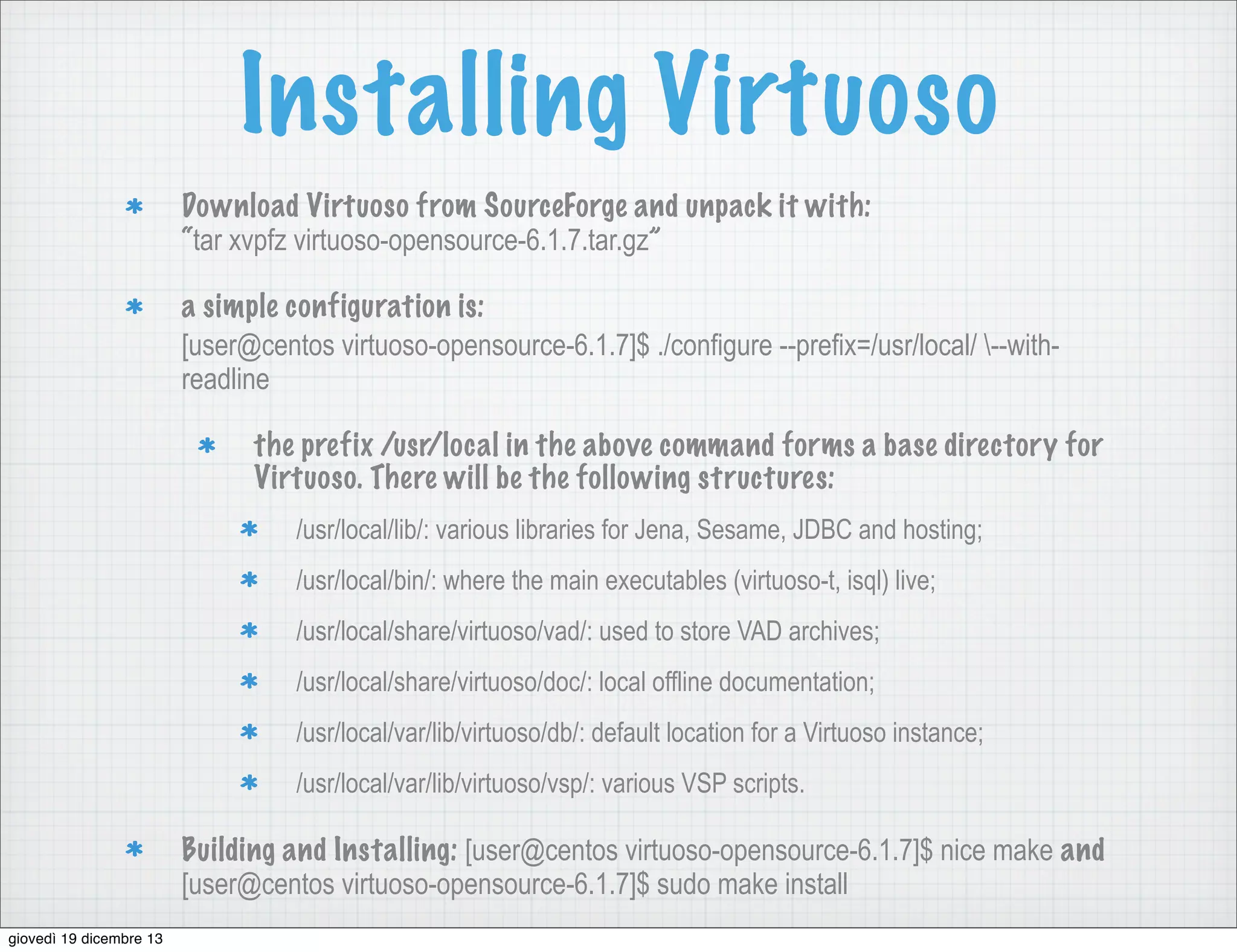 Virtuoso RDF Triple Store Analysis Benchmark & mapping tools RDF / OO ...