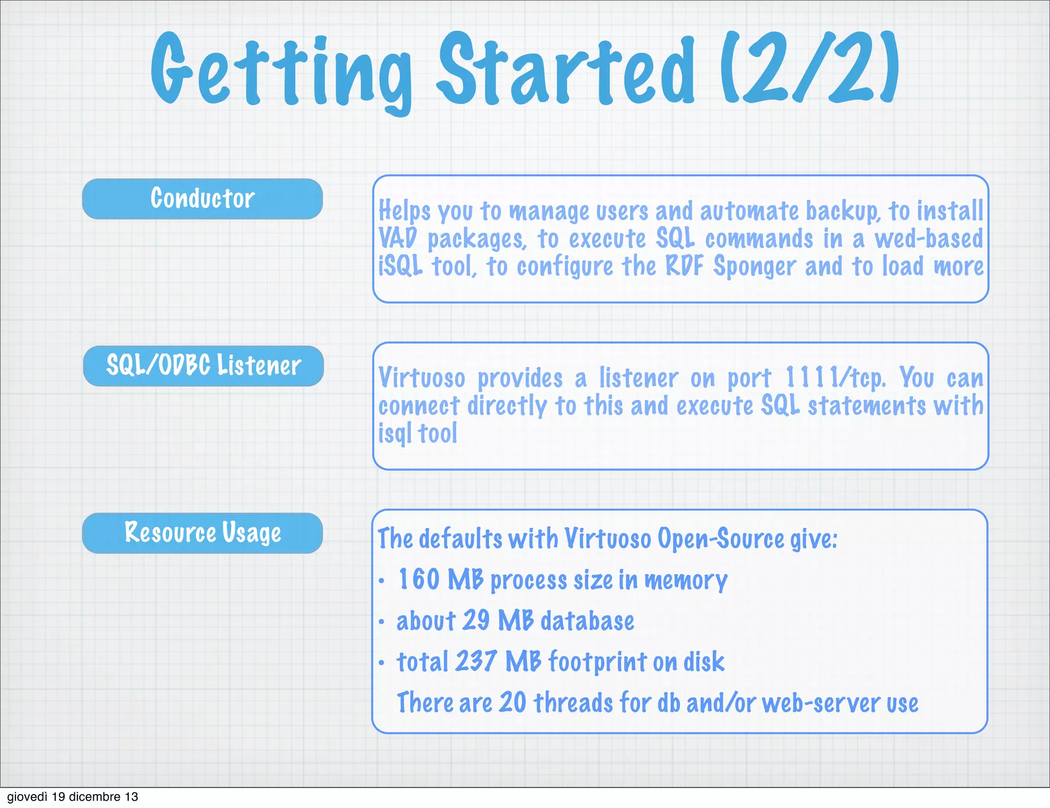Virtuoso RDF Triple Store Analysis Benchmark & mapping tools RDF / OO ...