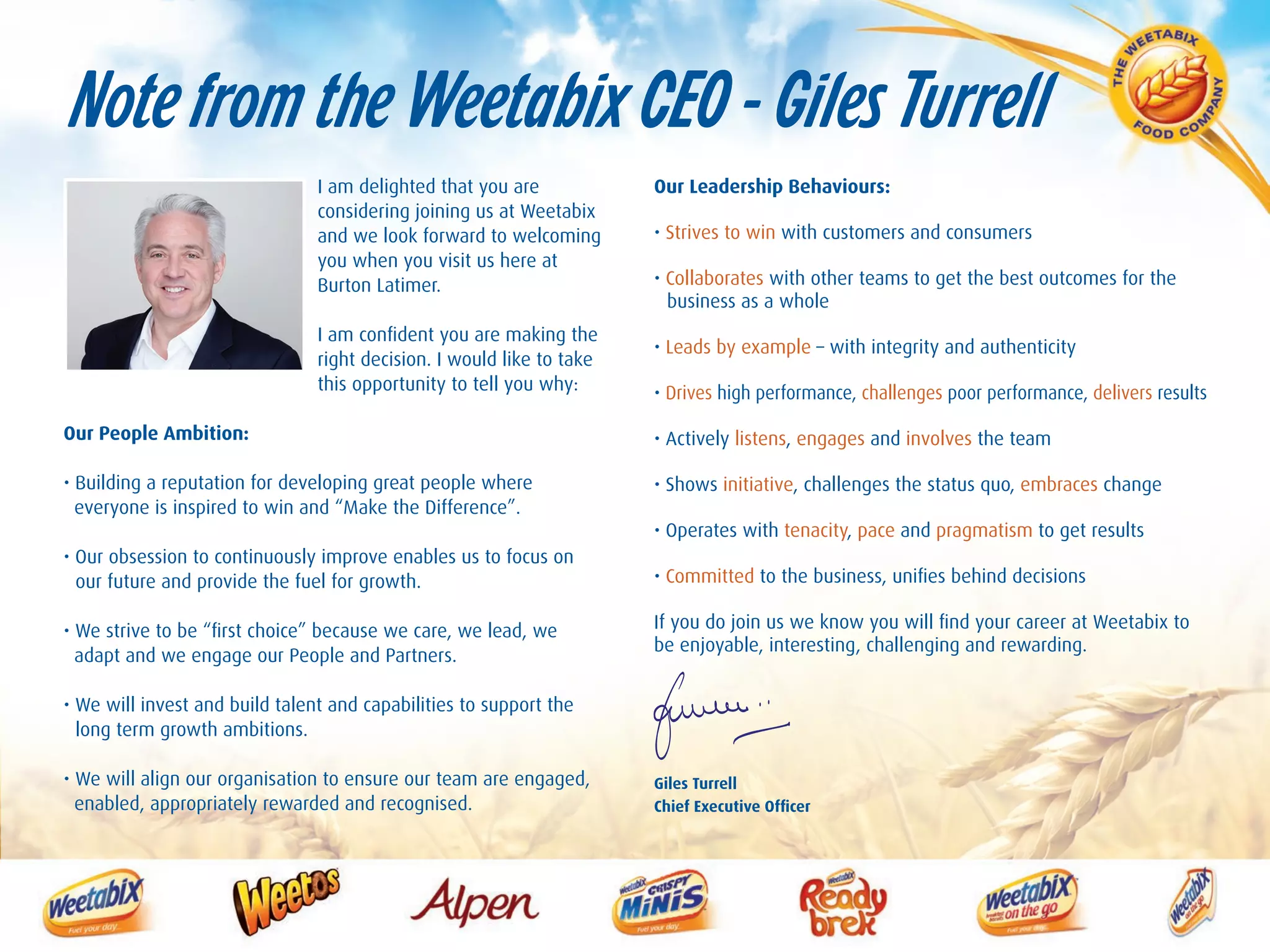 Welcome to weetabix! | PDF