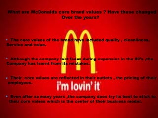 Welcome to world of mc donalds | PPTX