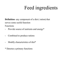 identification of feed ingredients | PPT