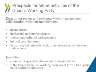 History of the OECD Council Working Party 6 on Shipbuilding | PDF