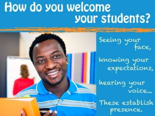 Welcome Your Students | PPTX