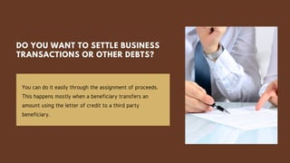 Assignment of proceeds Letter of Credit | PDF