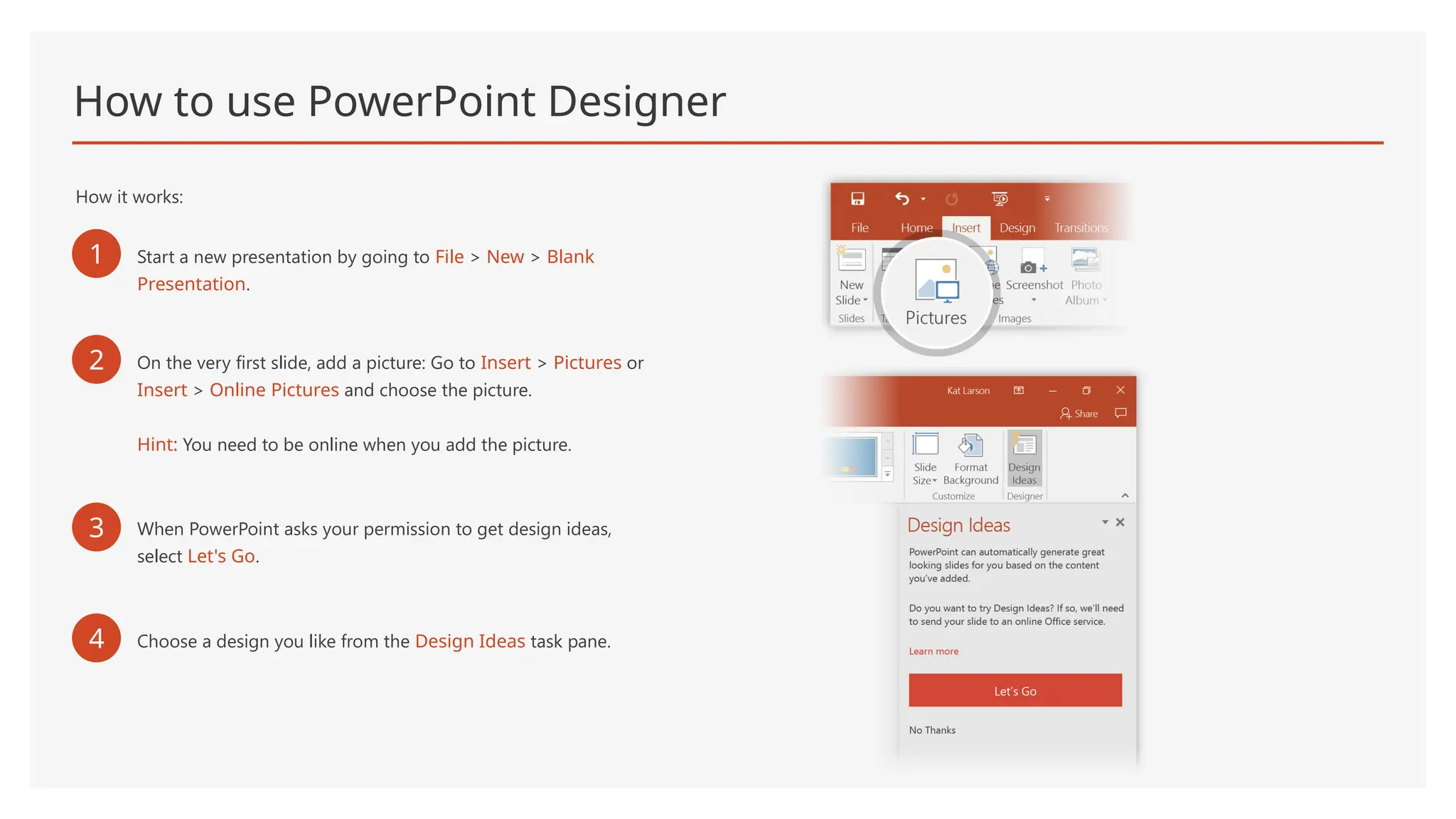 Welcome to PowerPoint : 5 tips for a simpler way to work | PPTX