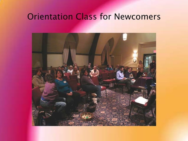 Welcoming newcomers 2010-08-12 | PPT