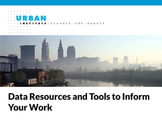 Urban Institute Data Tools | PPT