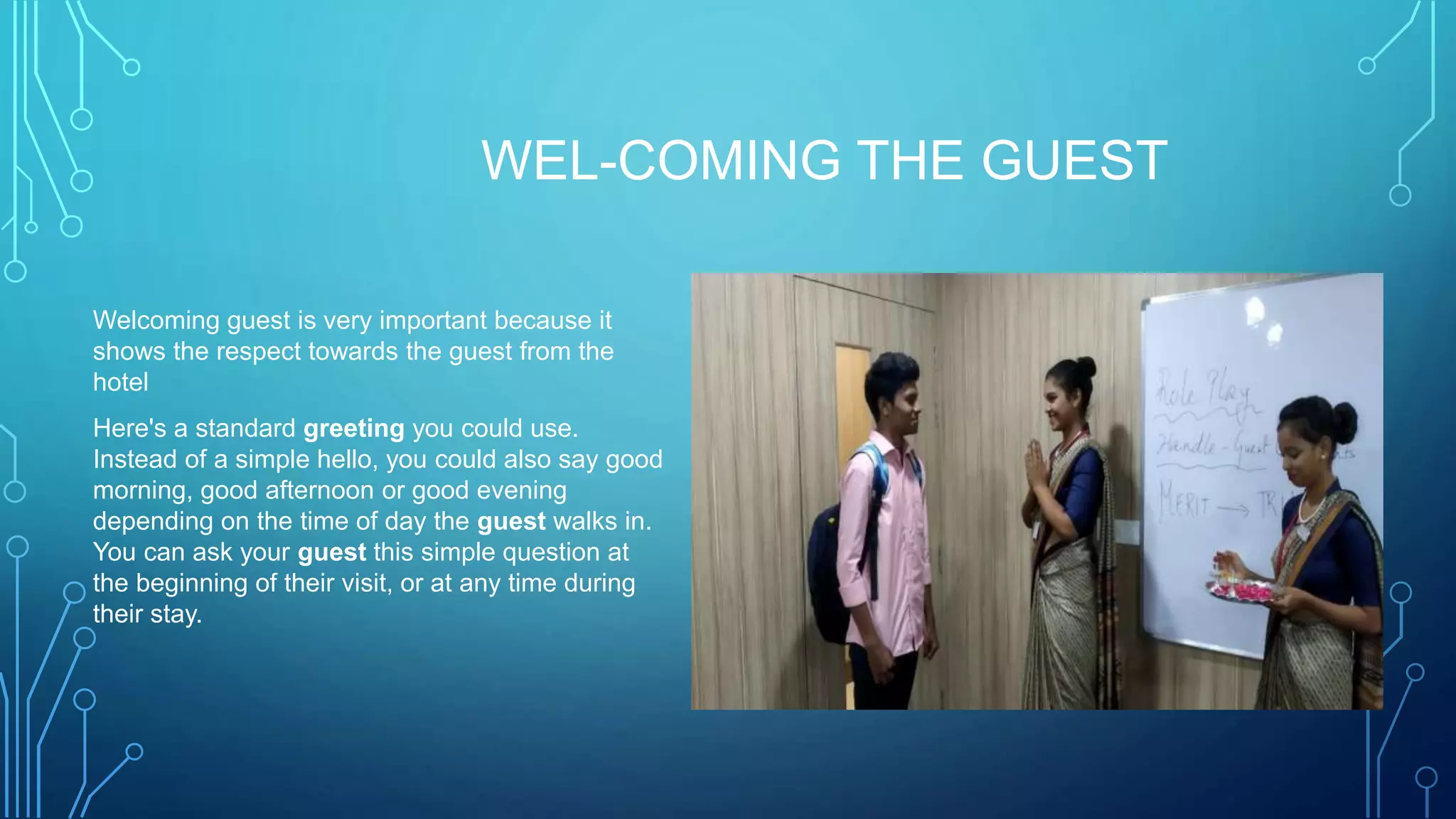 Welcoming the guest | PPTX