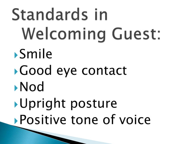 Welcoming the Guest and Taking Food and Beverage.pptx | Food & Drink