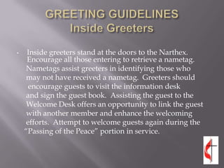 Welcoming training | PPT