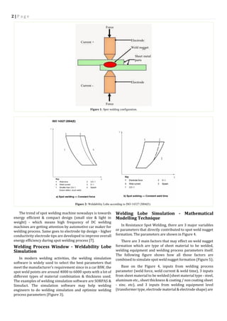 Resistance Spot Welding - Development of Simulation Tool for Engineers ...
