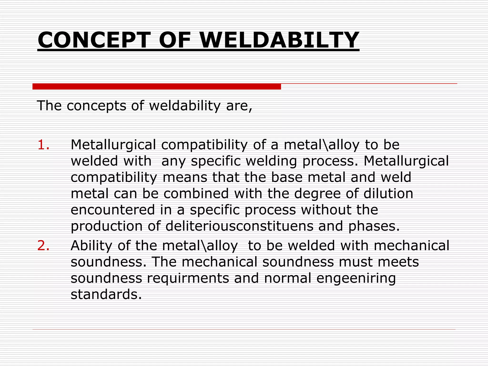 Weldability | PPTX