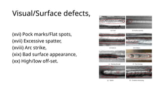 Defects in welding / Weld defects- A comprehensive presentation.pptx