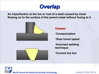 Weld Defects remedies and its cause why it comes | PPT