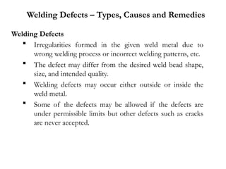 Weld defects - Pressure vessel and Structurals.pptx
