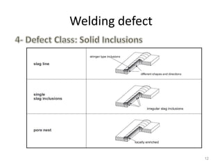 Weld defects and discontinuities | PPTX