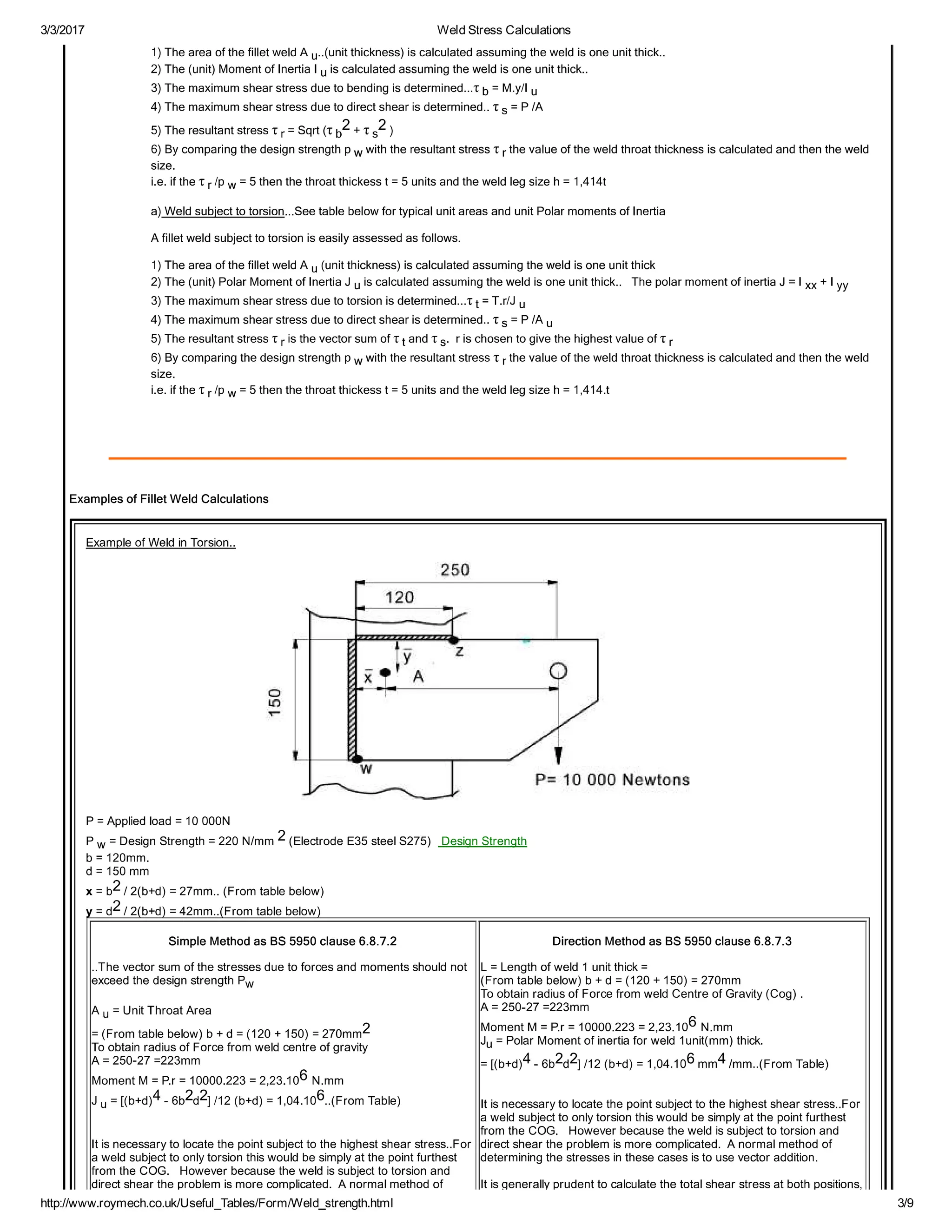 Weld design strength | PDF