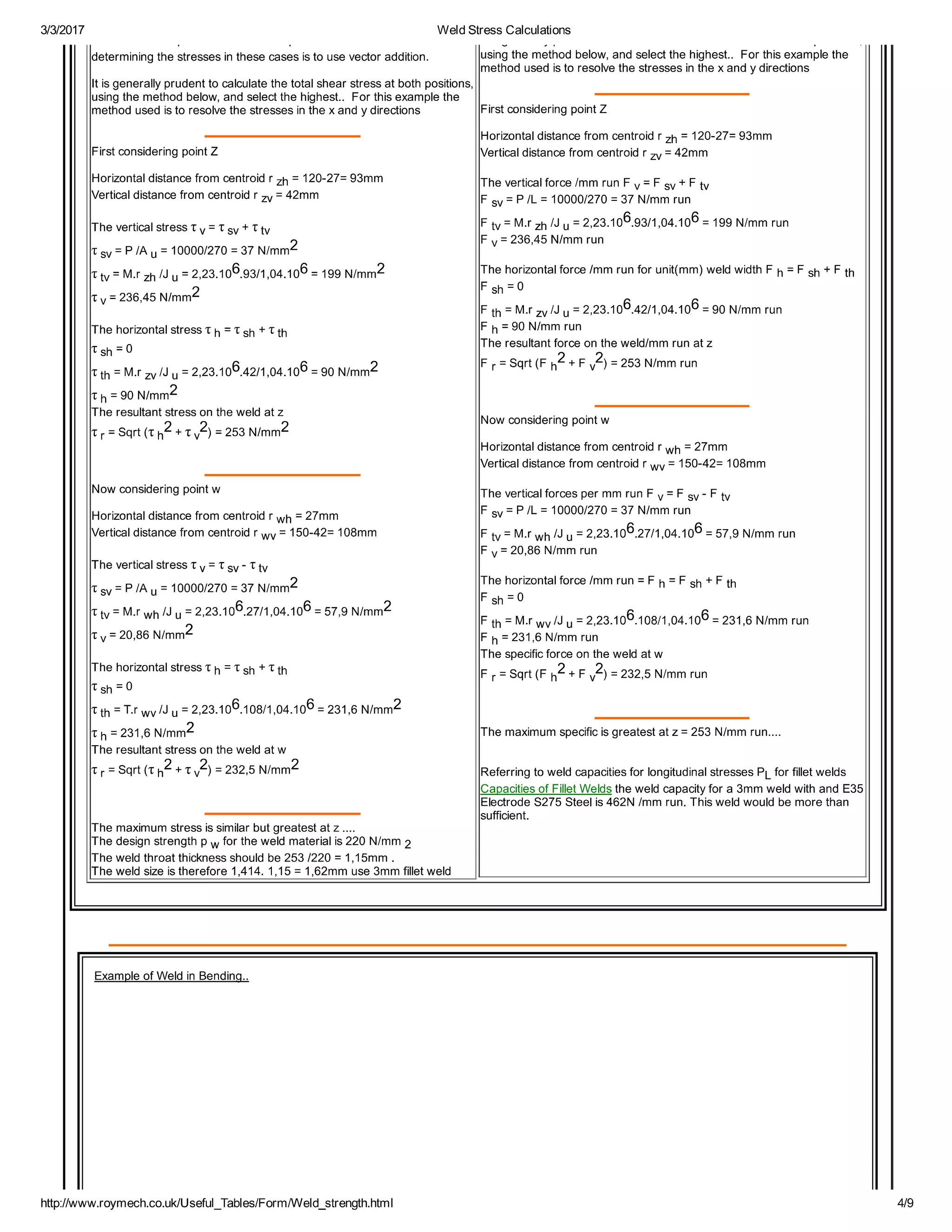 Weld design strength | PDF