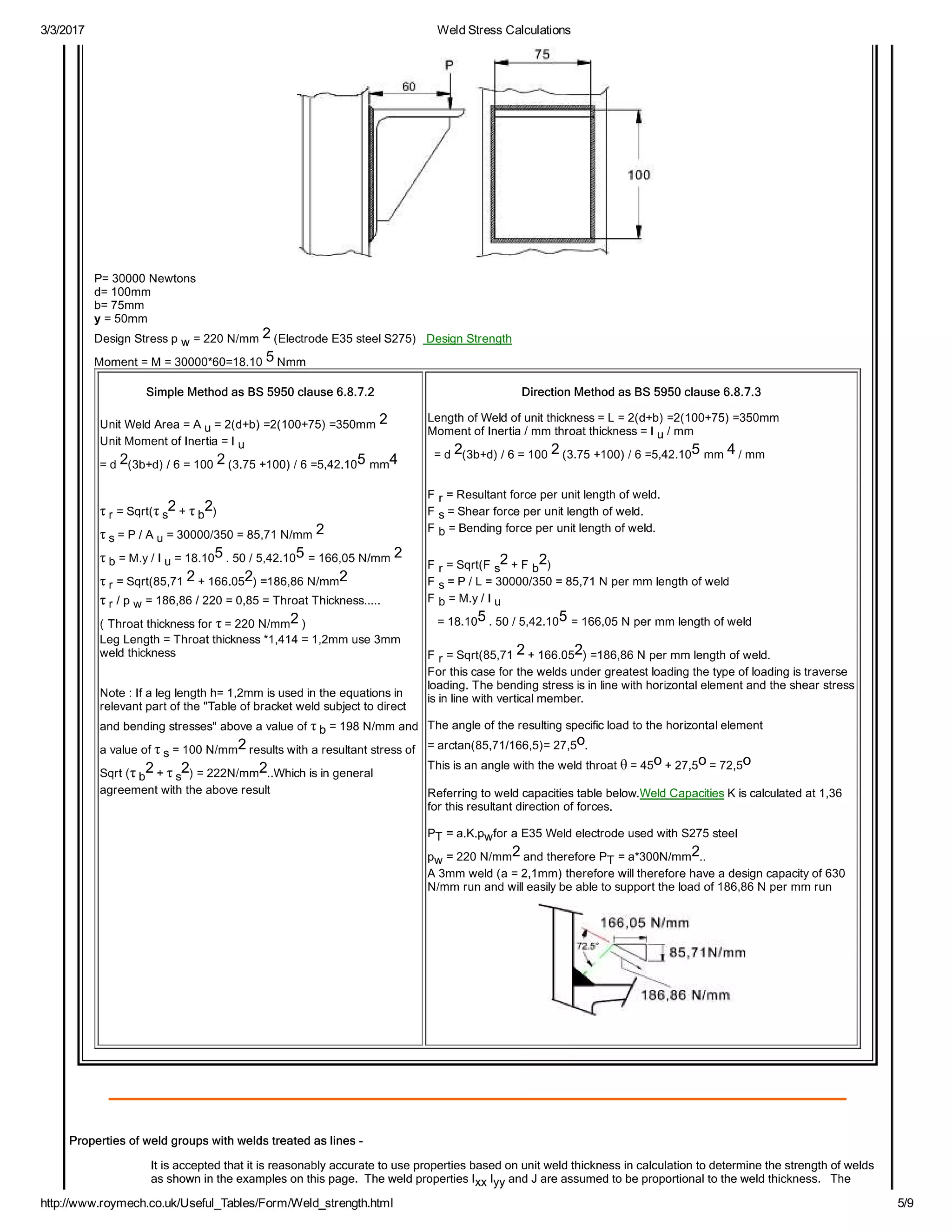 Weld design strength | PDF