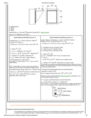 Weld design strength | PDF