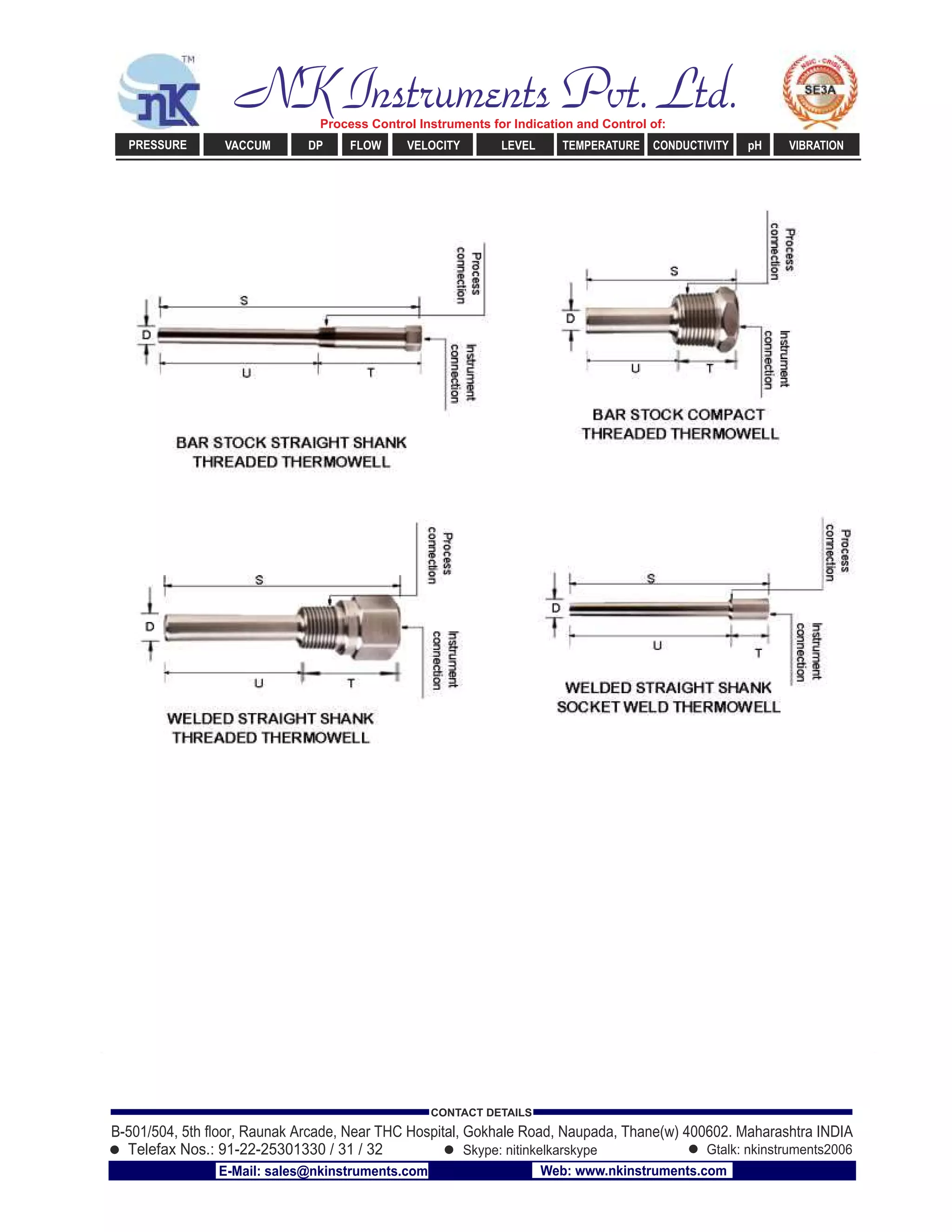Welded shank with lag threaded end thermowell | PDF