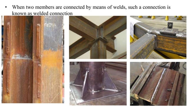 welded connections types and fillet weld design | PPTX