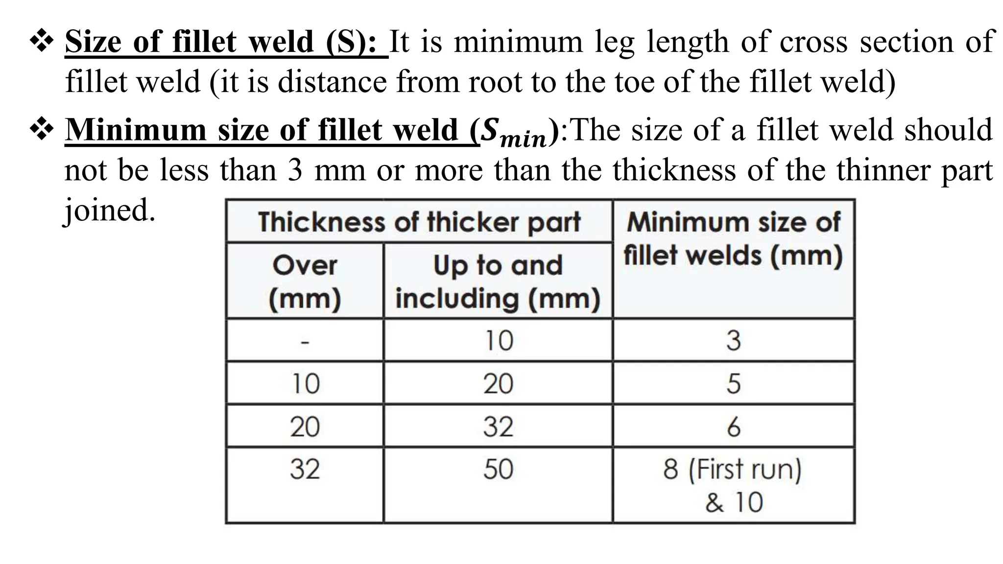 design of fillet welds and design specifications | PPTX