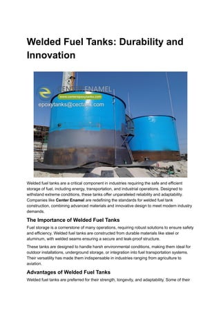 Welded Fuel Tanks_ Durability and Innovation .docx
