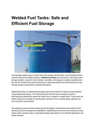 Welded Fuel Tanks_ Safe and Efficient Fuel Storage.docx