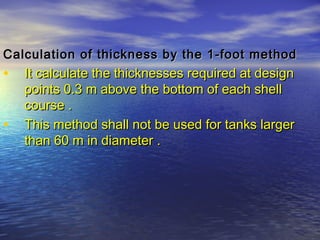 Welded steel tanks for storage oil | PPT