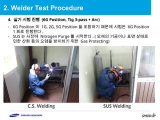Welder, Fitter TestProcedure Presentation | PPT