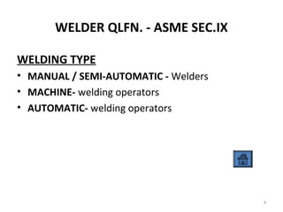 Welder qualification | PPT