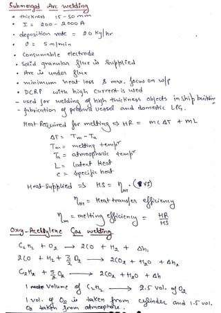 Welding notes for GATE mechanical engineering | PDF