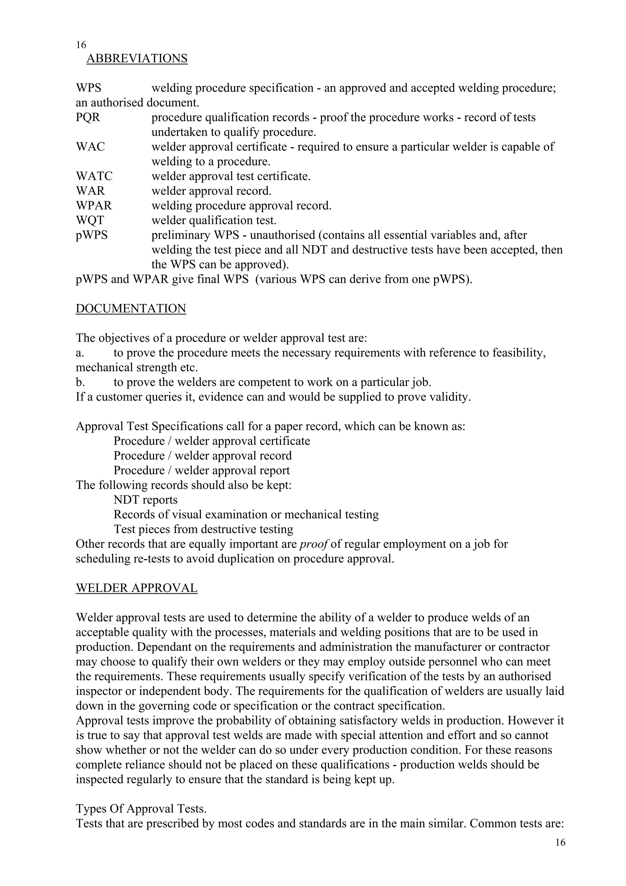 Welding visual inspection | PDF