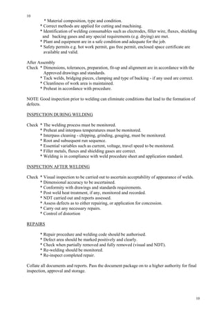 Welding visual inspection | PDF